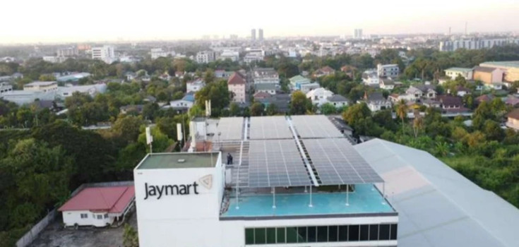 Jaymart Solar rooftop เพื่อลดการใช้พลังงานไฟฟ้า เดือนพฤศจิกายน 2565 | Jaymart Group Holdings